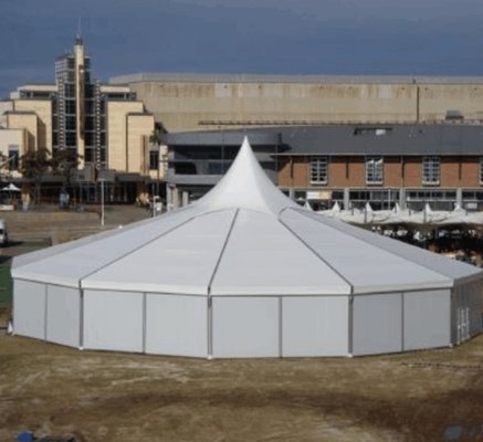 2018 hot sale  15m hexagonal  tent with white color,aluminium structure,pvc roof cover on sale