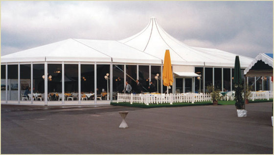 2018 hot sale  15m customized  tent with white color,aluminium structure,pvc roof cover on sale