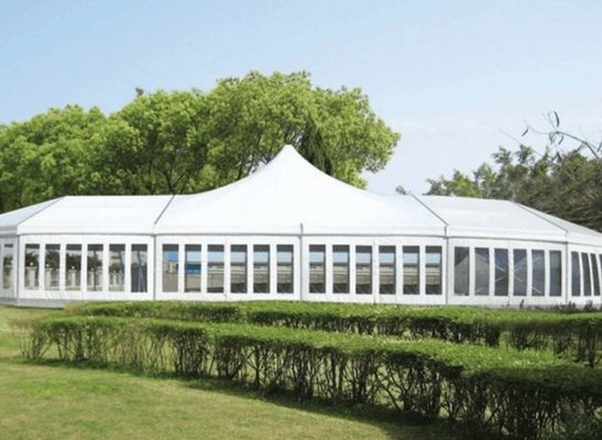 2018 hot sale  15m customized  tent with white color,aluminium structure,pvc roof cover on sale