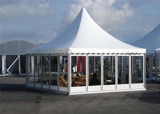 2022 hot sale 6m White Reinforced pvc fabric Maggiolina hexagon roof top polygonal tent for sale