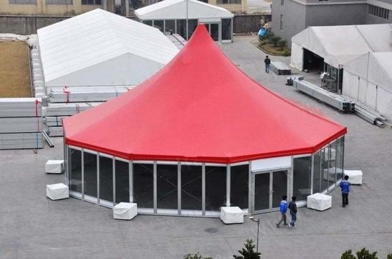 2022 hot sale 8m White Reinforced pvc fabric Maggiolina hexagon roof top polygonal tent for sale