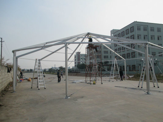 2020 hot sale 10m Reinforced pvc fabric Maggiolina hexagon roof top polygonal tent for sale
