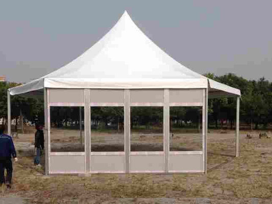 2020 hot sale 10m Reinforced pvc fabric Maggiolina hexagon roof top polygonal tent for sale
