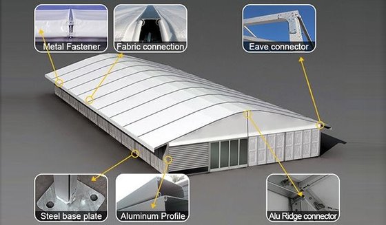 white 15x60m white arcum pvc fabric high peak tent roof top marquee tent for 800 people