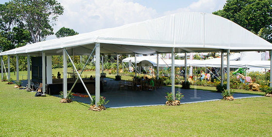 white 10x30m white arcum pvc fabric high peak tent roof top marquee tent for 200 people