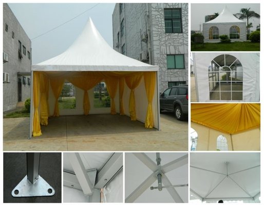 2018  High Peak white color 3*3m  Garden Pagoda Gazebo Canopy Tent with cheap factory price