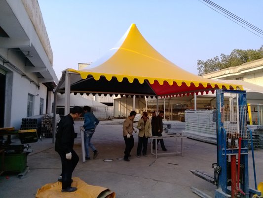 20121 High Peak white color 4*4m  Garden Pagoda Gazebo Canopy Tent with cheap factory price