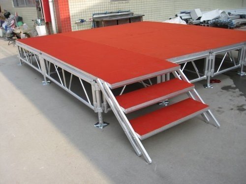 1.22x2.44m Plywood Portable Stage Outdoor Performance Aluminum Stage Adjustable Height Used Stage For Sale
