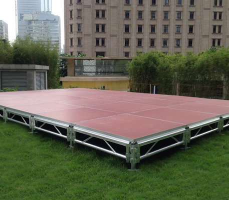 1.22x2.44m Plywood Portable Stage Outdoor Performance Aluminum Stage Adjustable Height Used Stage For Sale