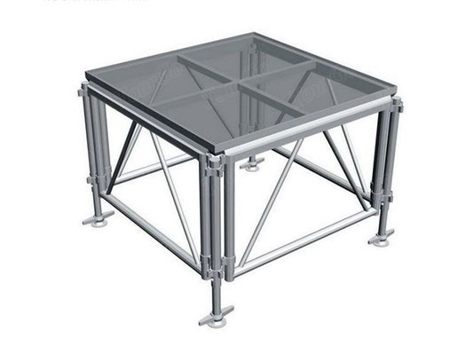 1.22x1.22m Plywood Portable Stage Outdoor Performance Aluminum Stage Adjustable Height Used Stage For Sale
