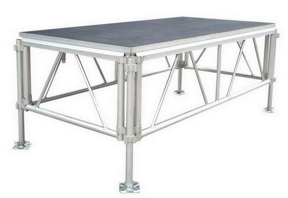 1.22x1.22m Plywood Portable Stage Outdoor Performance Aluminum Stage Adjustable Height Used Stage For Sale