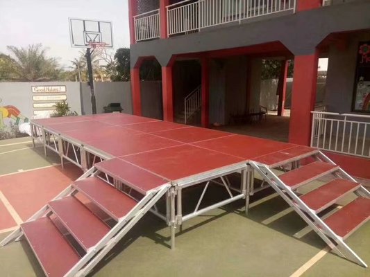 hot sale 1.22x2.44m Plywood Portable Stage Outdoor Performance Aluminum Stage Adjustable Height Used Stage For Sale