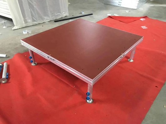 hot sale 1.22x2.44m Plywood Portable Stage Outdoor Performance Aluminum Stage Adjustable Height Used Stage For Sale