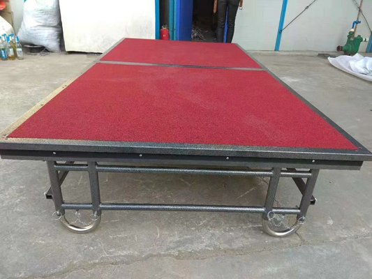 60cm height red color 1.22mx1.83m  folding Stage Outdoor r PerformanceStage Adjustable Height Used Stage For Sale