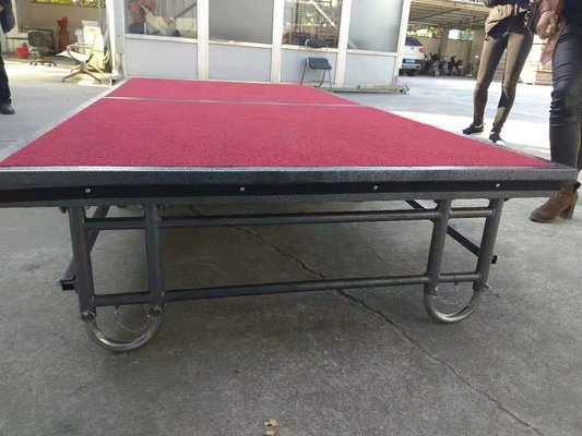 60cm height red color 1.22mx1.83m  folding Stage Outdoor r PerformanceStage Adjustable Height Used Stage For Sale