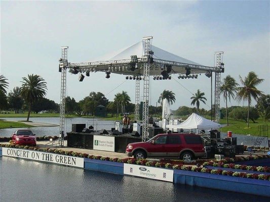 2021 fashion black High Quality Portable Outdoor Stage Aluminum Stage Truss