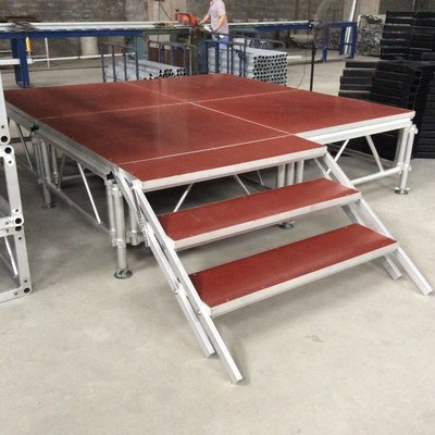 wedding Plywood Portable Stage Outdoor Performance Aluminum Stage Adjustable Height Used Stage For Sale