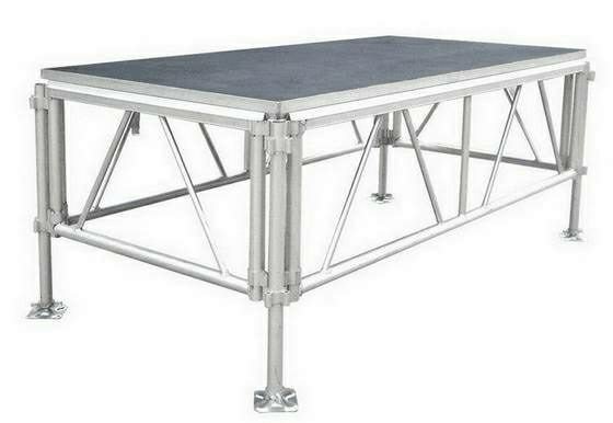 wedding Plywood Portable Stage Outdoor Performance Aluminum Stage Adjustable Height Used Stage For Sale
