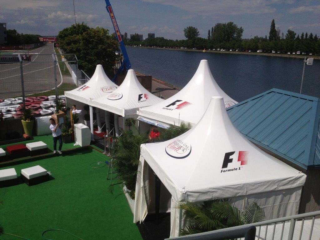 2018 3x3m pagoda tent with white color,aluminium structure,pvc roof cover on sale
