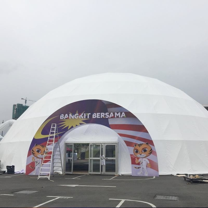 2018  dome marquee white color 18 m  Garden dome Tent with cheap factory price