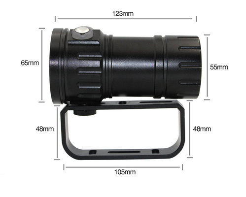 Haikelite Diving Flashlight L2 Underwater 100m Photogrammetric Supplementary Light Red-light UV Diving Flashlight supplier