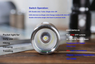 Haikelite BTU PK26 CREE XHP35 20W mini-pocket small steel gun torch supplier