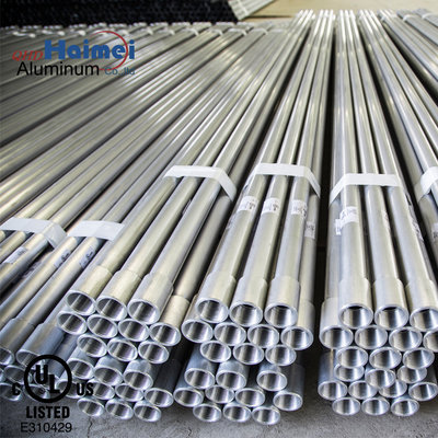 Rigid Metal Aluminum electrical Conduit Pipe aluminium extrusion profile for electrical