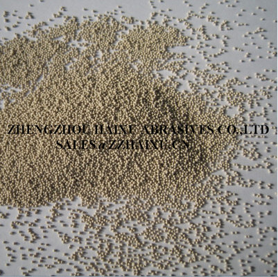 China manufacturer yello round environmental free dust emery sand for glass sandblasting