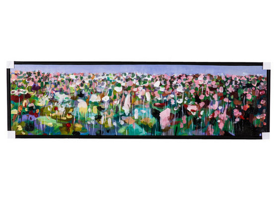 Handmade custom Oil Paintings for hotel / home decor , size 60x160cm