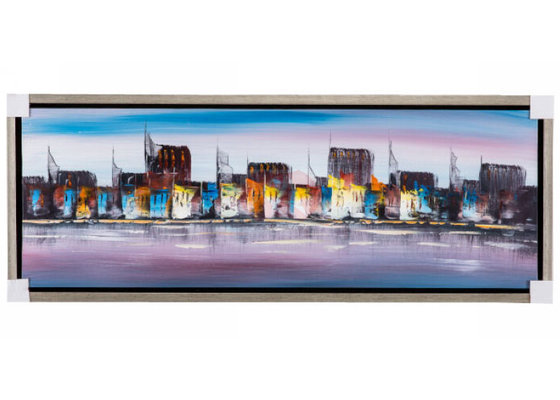 Europe Beauty Custom oil paintings with abstract style , architecture oil painting