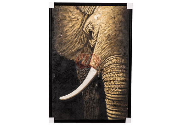 Modern Handmade Pop Animal Oil Paintings , Art Gallery Oil Paintings