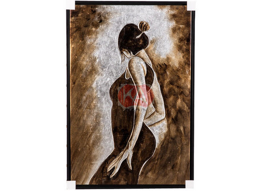 Beautiful lady dance wall painting sexy woman figure Spanish flamenco dancer oil painting