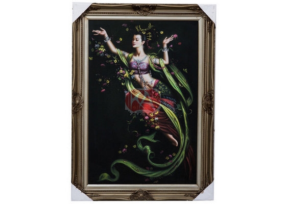 Chinese classical Female Figure oil painting , Framed Art Gallery Oil Paintings