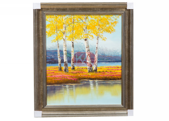 Contemporary abstract tree oil painting scenery , Hand Painted Oil Paintings Art