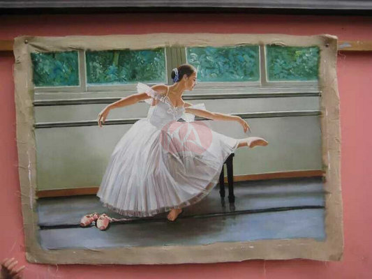 Handmade Canvas Abatract Figure Modern Oil Painting Art Avoid Touch Water