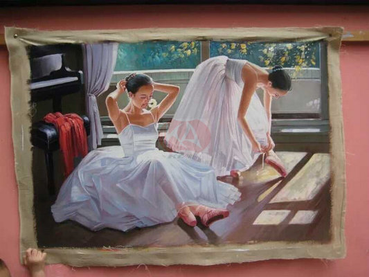Handmade Canvas Abatract Figure Modern Oil Painting Art Avoid Touch Water
