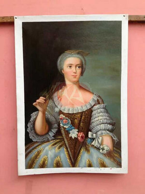 Polyester Oil Canvas Painting For Waterproof Premium Portrait Fabric Art