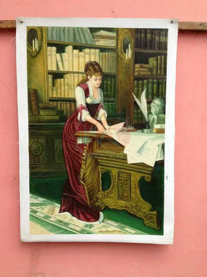 Polyester Oil Canvas Painting For Waterproof Premium Portrait Fabric Art
