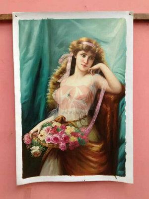Polyester Oil Canvas Painting For Waterproof Premium Portrait Fabric Art