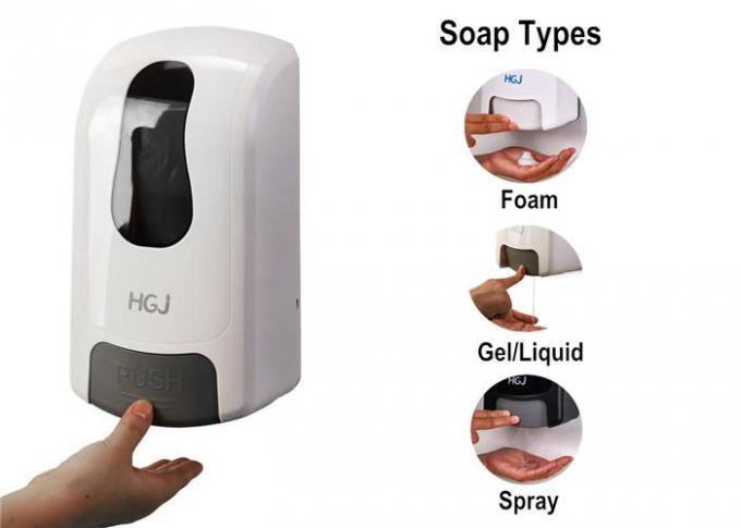 1000ml Wall Mounted Manual Soap Dispenser , Refillable hand soap foam dispenser