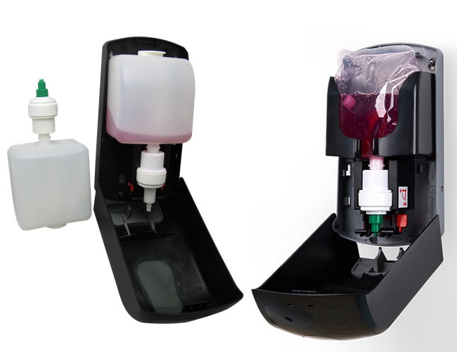 1000ml Foaming Wall Mounted Sanitizer Dispenser With Refillable Bottle