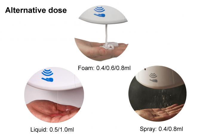 Long Battery Life Hand Wash Liquid Dispenser Black Touch Free Hand Soap Dispenser