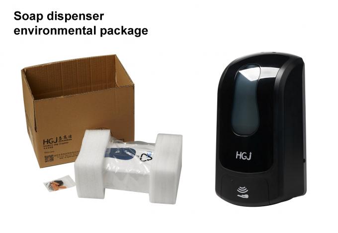 Long Battery Life Hand Wash Liquid Dispenser Black Touch Free Hand Soap Dispenser