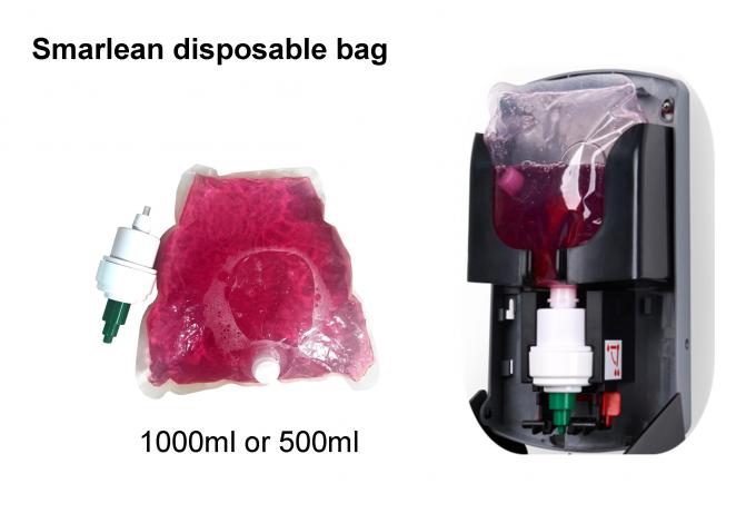 ABS No Touch Liquid Bathroom Hand Soap Dispenser With Disposable Bag