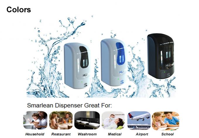 White Touchless Hand Soap Dispenser , hands free hand sanitizer dispenser Wall Mounted
