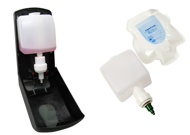 Refilling foaming soap dispenser hands free foam soap dispenser  for home