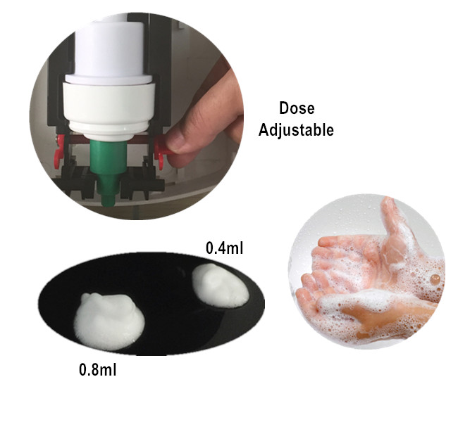 Motion Sensor Hand Soap Dispenser Adjustable Dose liquid soap dispensers wall mounted 