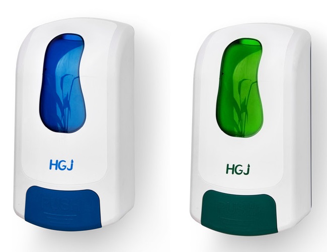 Plastic Bathroom Wall Mounted Pump Soap Dispenser 278H×154W×100D mm