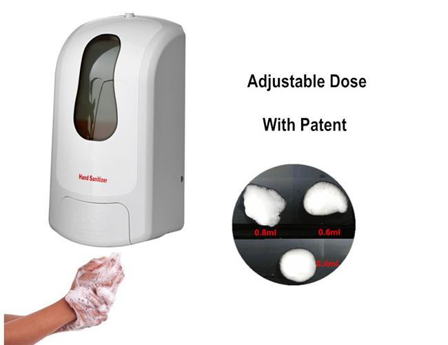 0.4ml / 0.8ml Dose refillable foaming hand soap dispenser Refill , Engineer ABS school soap dispenser