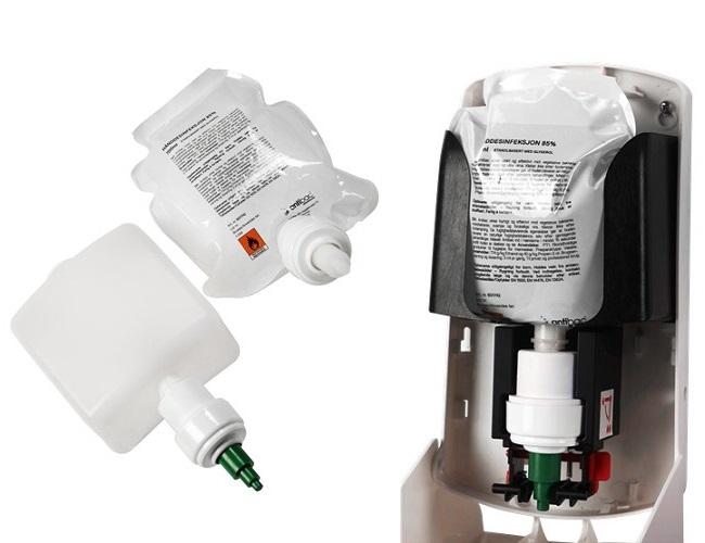 Robust Plastic Foaming Bathroom Hand Soap Dispenser Waterproof With Push Button